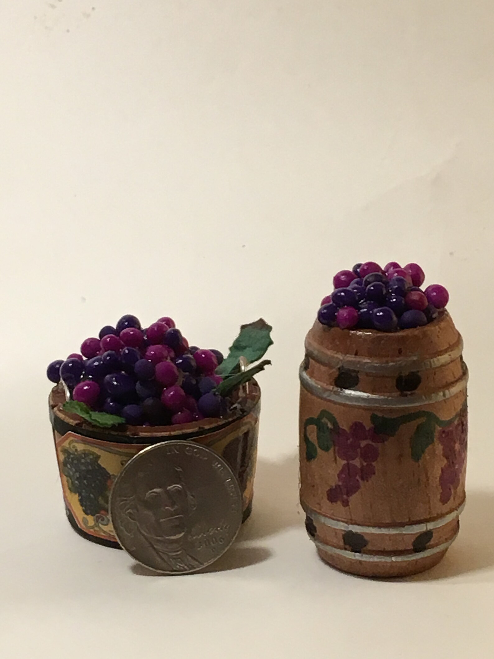 Miniature Wine Miniature Grapes for Wine Barrels of Grapes - Etsy