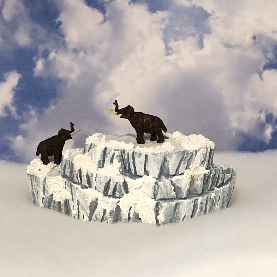 One Micro Miniature Woolly Mammoth Figurine, Fairy Garden Miniature - Etsy