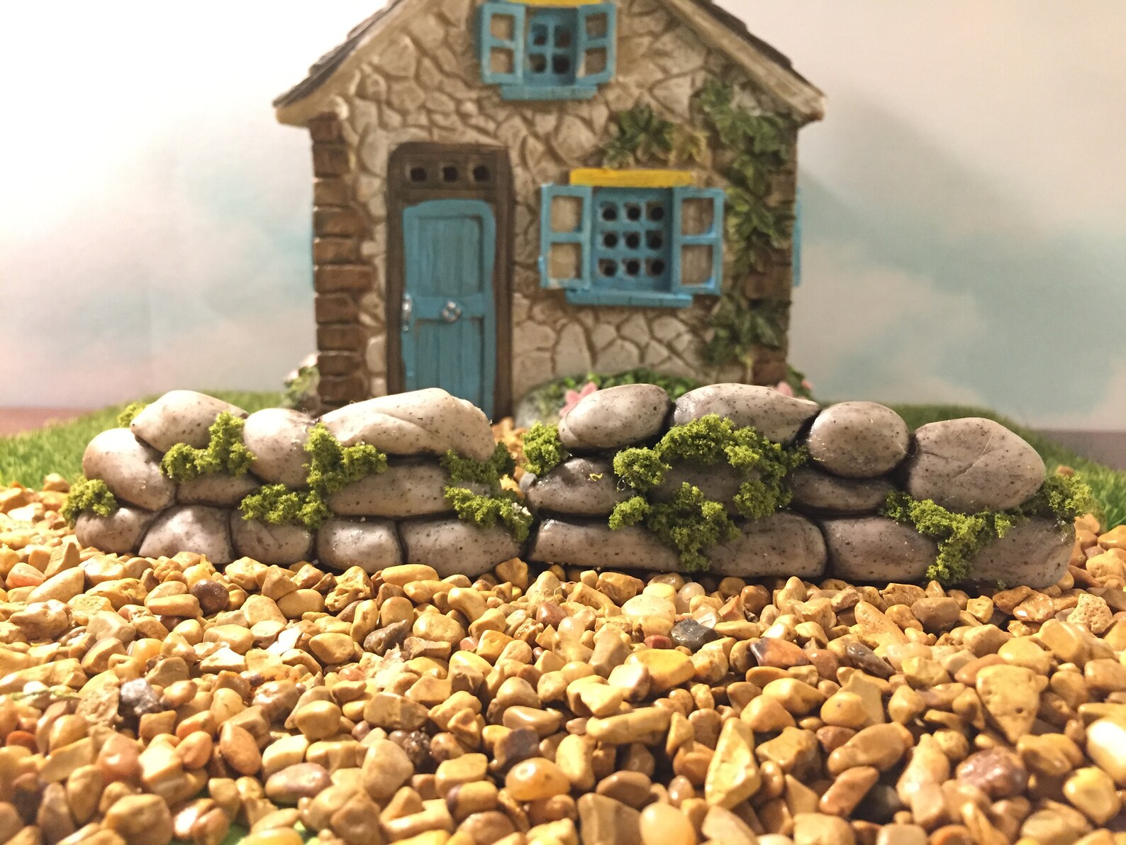 Two Miniature Stone Walls Old Stone Walls Retaining Walls | Etsy UK