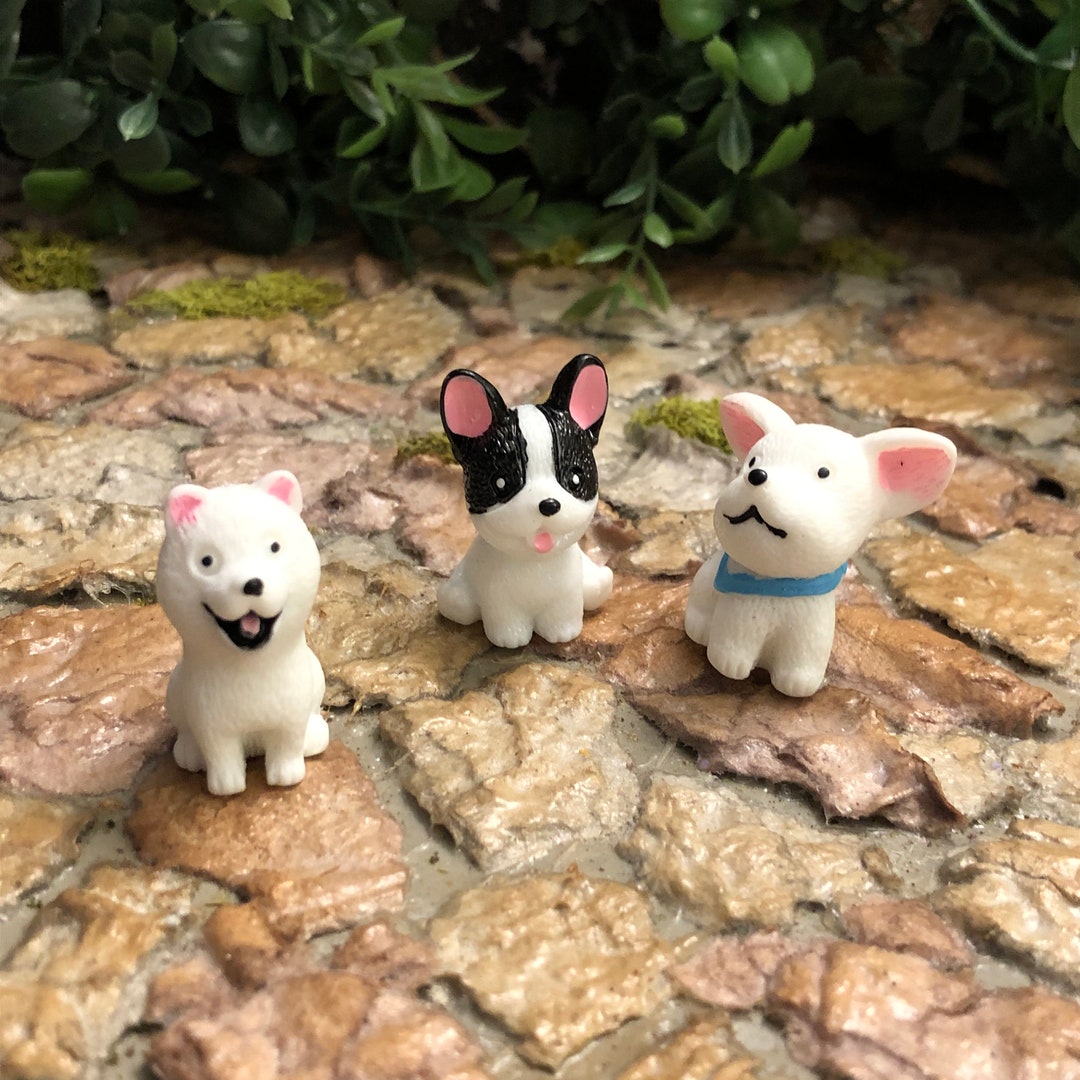 Choose One Puppy Figurine, Dog Figurine, Fairy Pet, Dollhouse Pet - Etsy