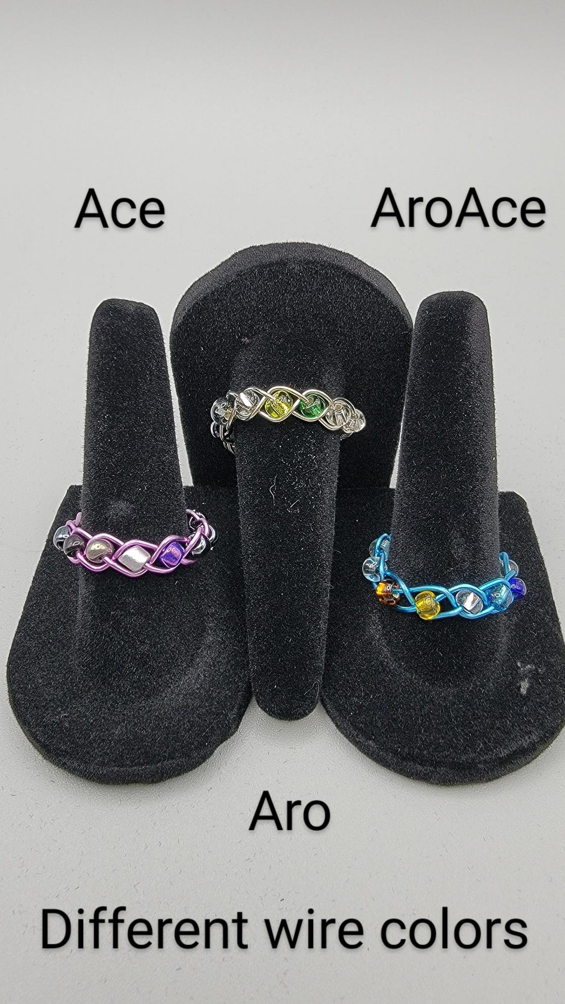PRIDE Braided Rings - Etsy