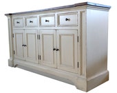 Items similar to Side Board ,White Server ,Rustic White Buffet / Shabby ...