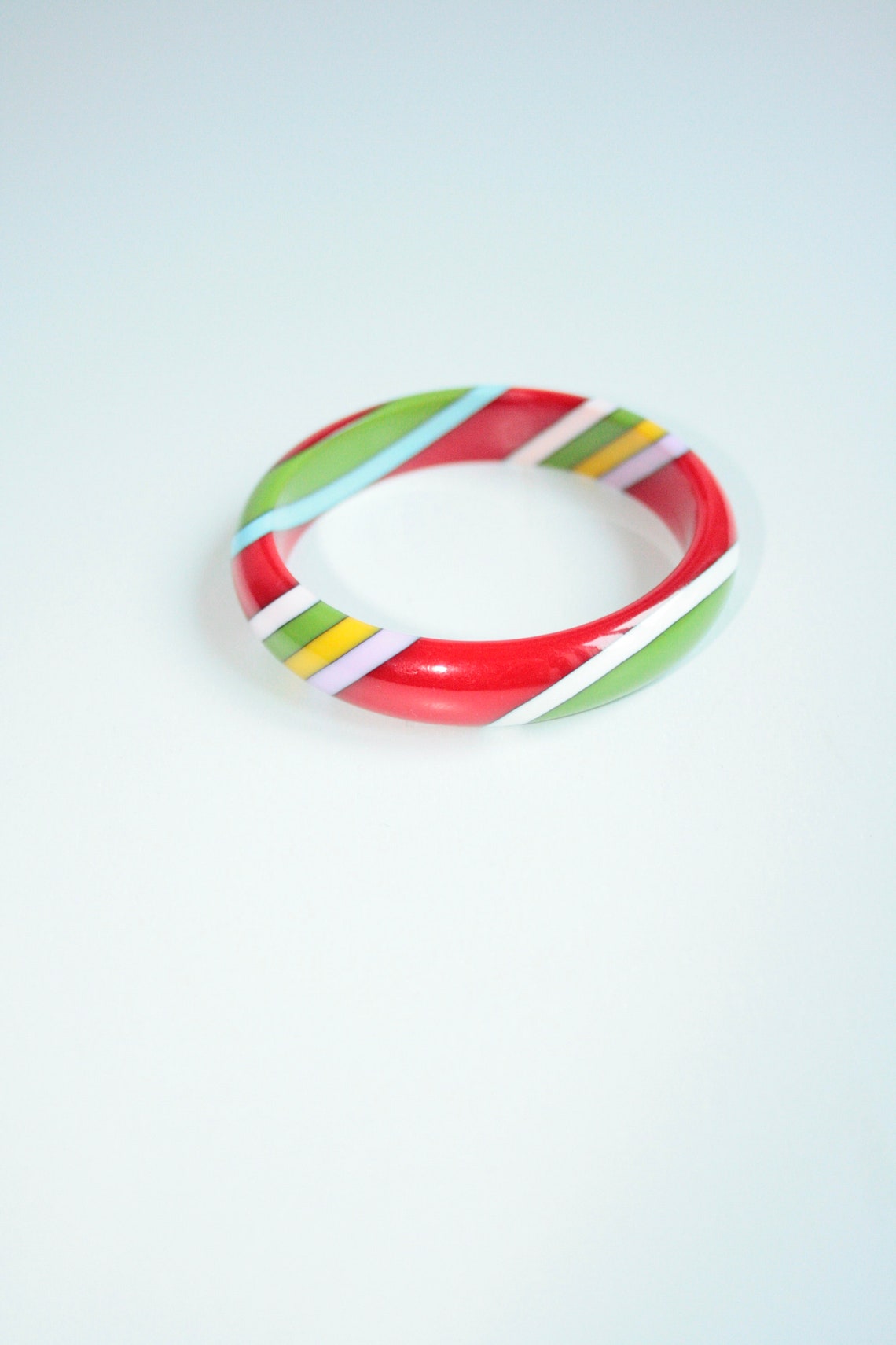 Vintage Bangle, 70s, Multi Colour, Retro Pattern Bracelet, Bangle ...