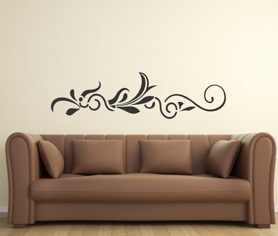 Scroll Embellishment 9 ... Vinyl Wall Decal Art Deco - Etsy