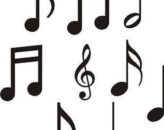 Nine 4-inch Music Notes - Etsy