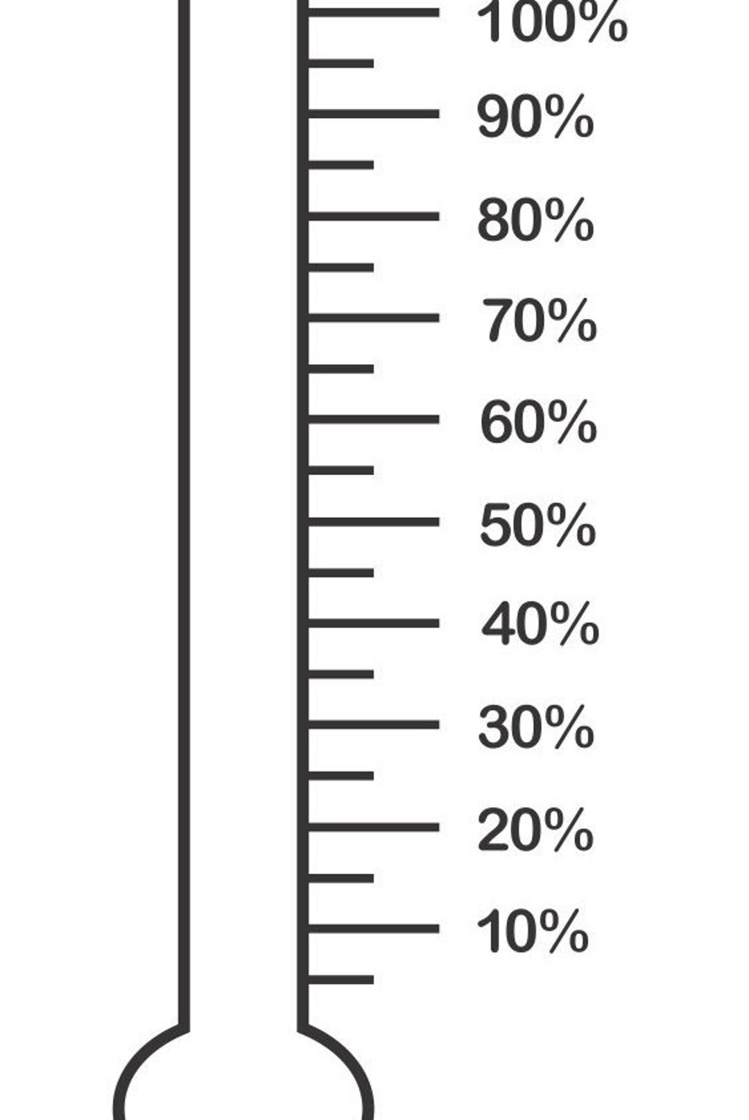 Blank Thermometer Drawing