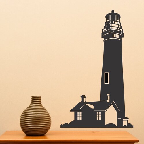 Nursery Lighthouse Wall Decal Nautical Nursery Decor Vinyl | Etsy