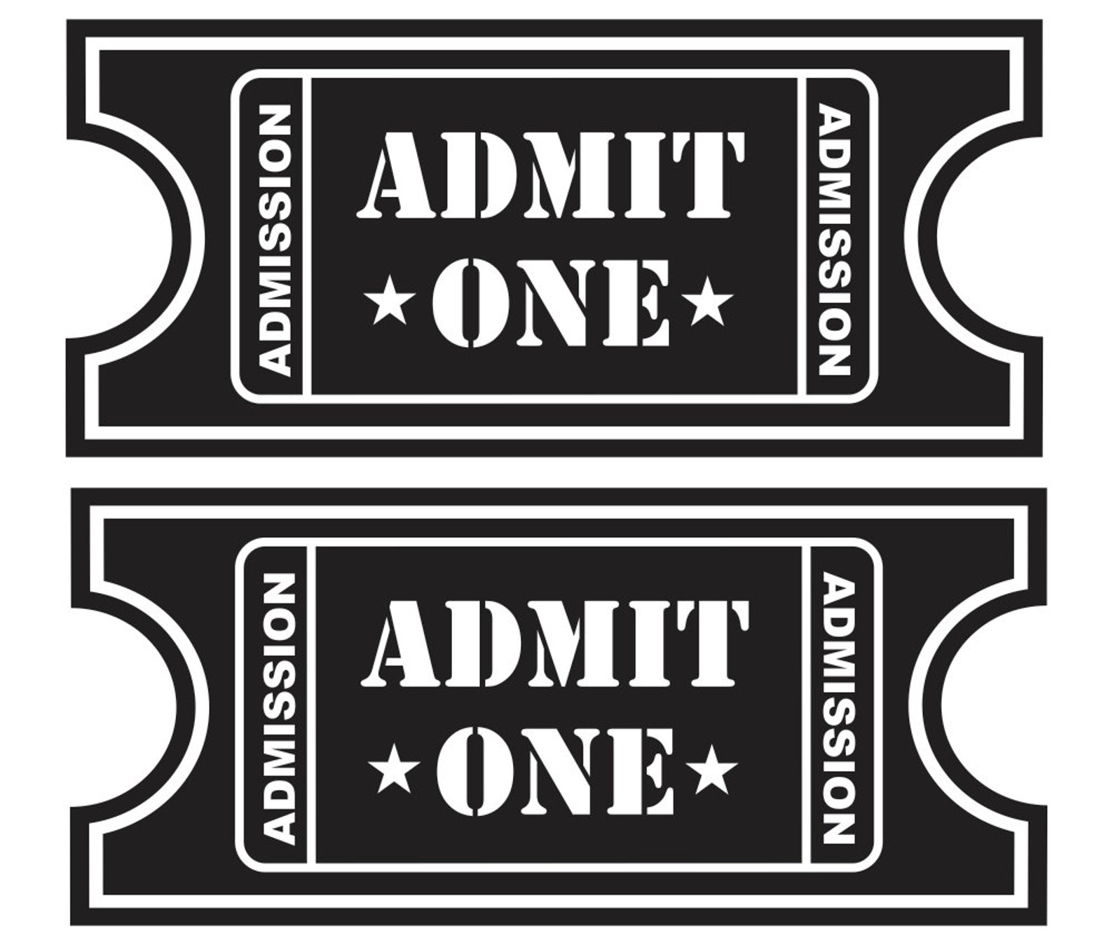 Movie Tickets Theater Theatre...decal Vinyl Wall Art Sticker | Etsy