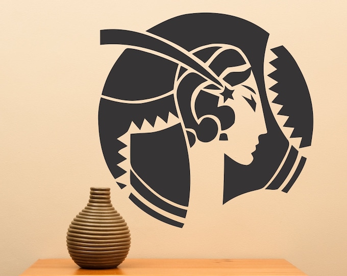 Art Deco Woman ... Vinyl Wall Decal - Etsy