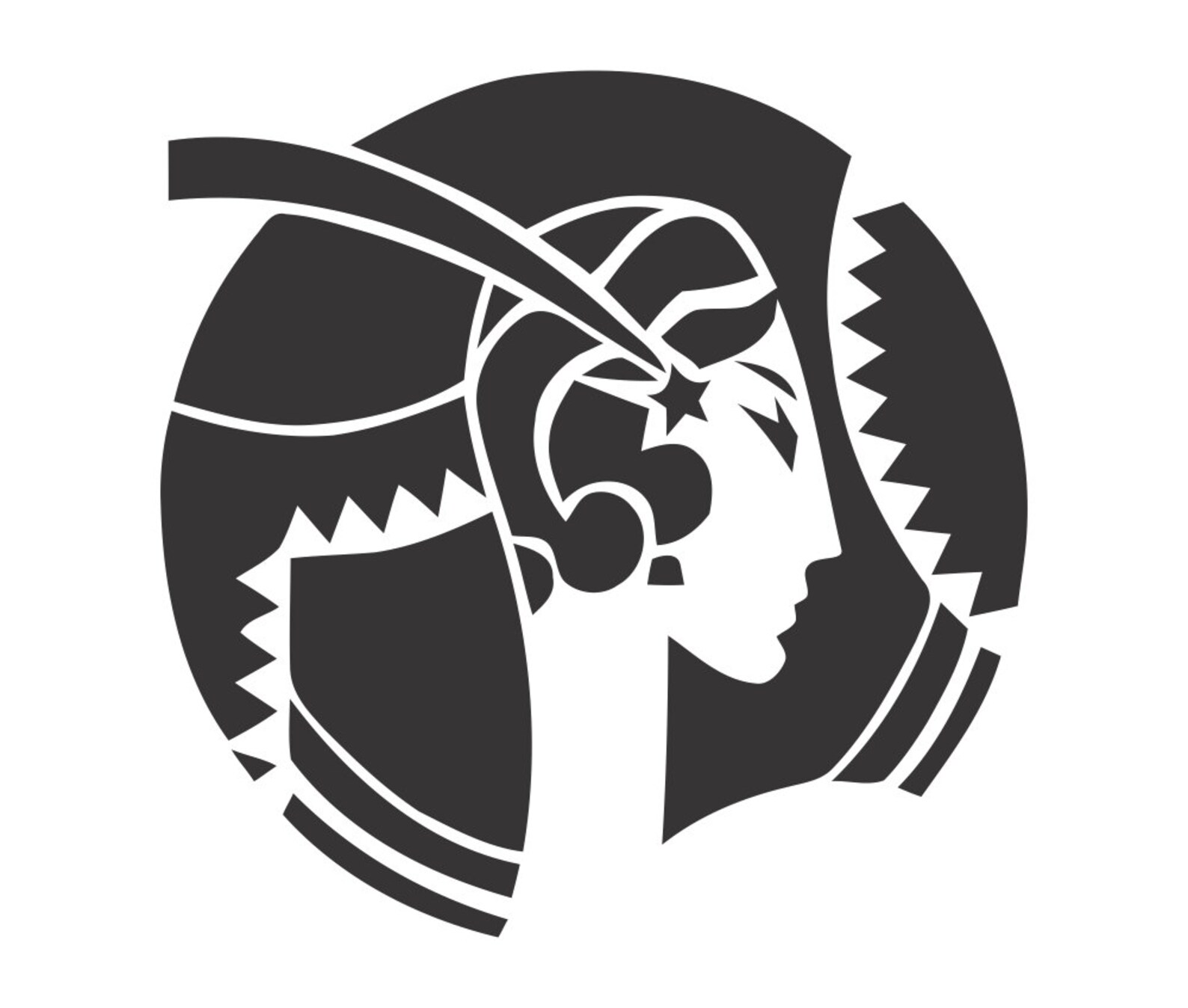 Art Deco Woman ... Vinyl Wall Decal - Etsy