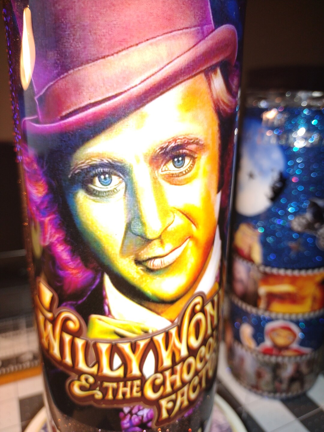 Willie Wonka Inspired Tumbler Oompa Loompa Epoxy Glitter Tumbler ...