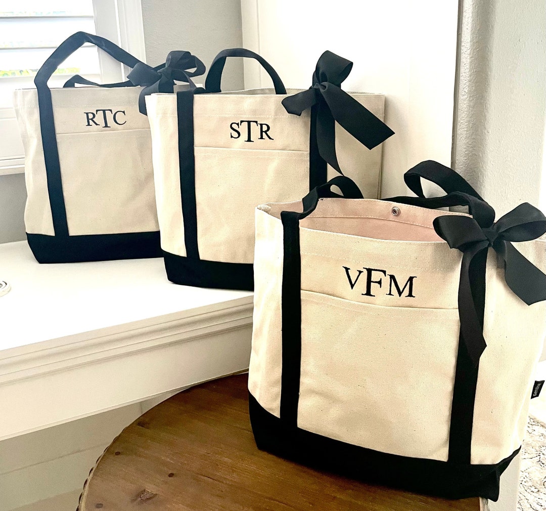 Personalized Bridesmaid Tote Bags/ Bridesmaids' Bag/ Canvas Totes ...