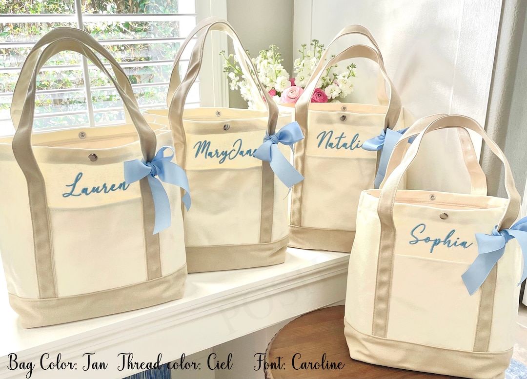 Personalized Bridesmaid Tote Bags/ Bridesmaids' Bag/ Canvas Totes ...