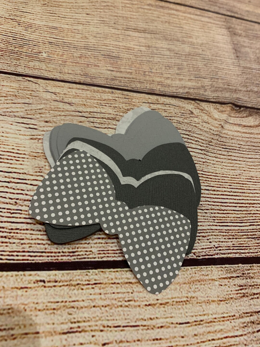 Bow Tie Cut Out - Shades of Grey - Etsy