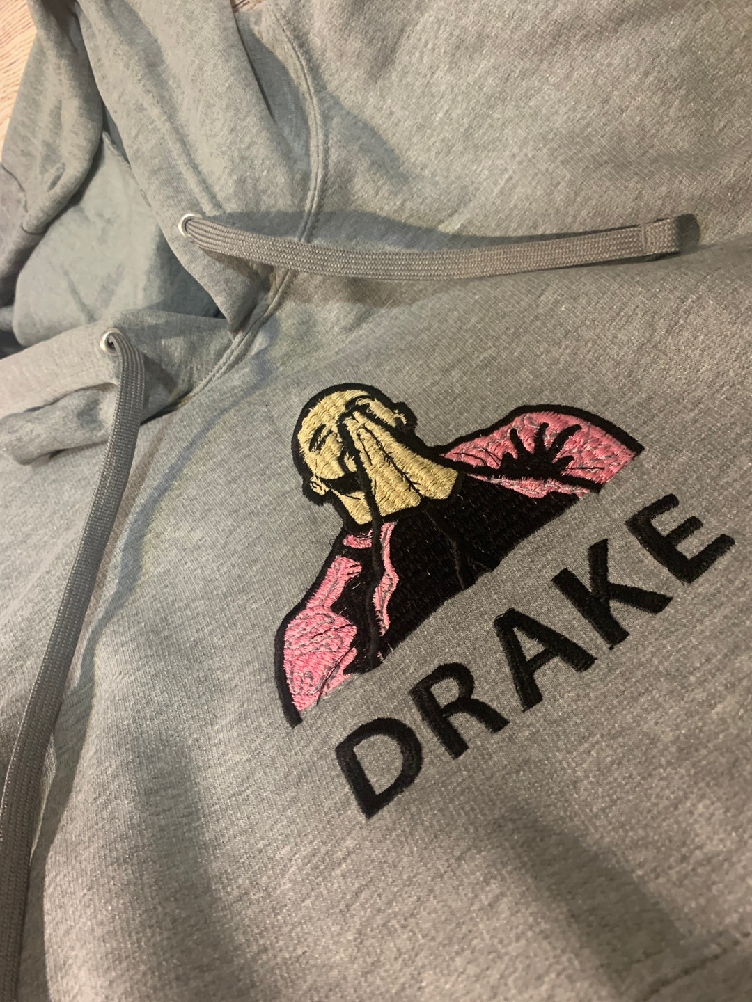 Drake Embroidered Hoodie - Etsy