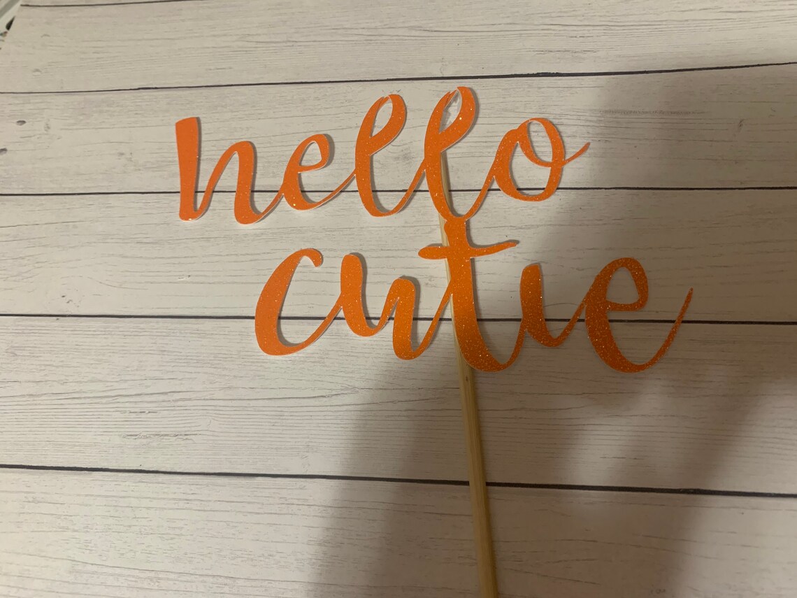 Hello Cutie Cake Topper for Lil Cutie Theme baby Shower One | Etsy