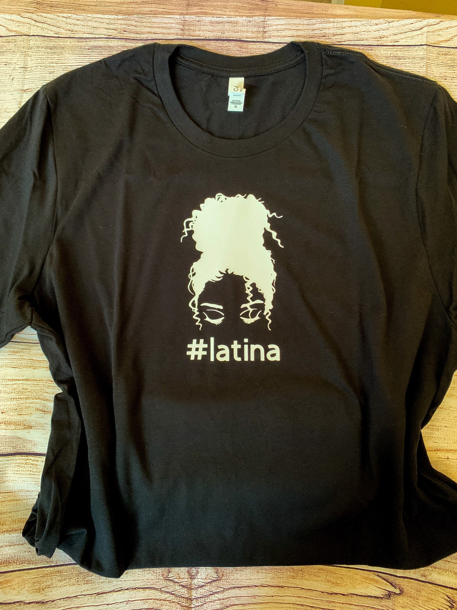 Curly Hair /latina T-shirt | Etsy