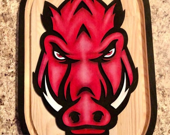 Razorback Painted - Etsy
