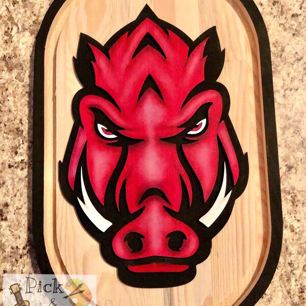 Razorback Sign - Etsy