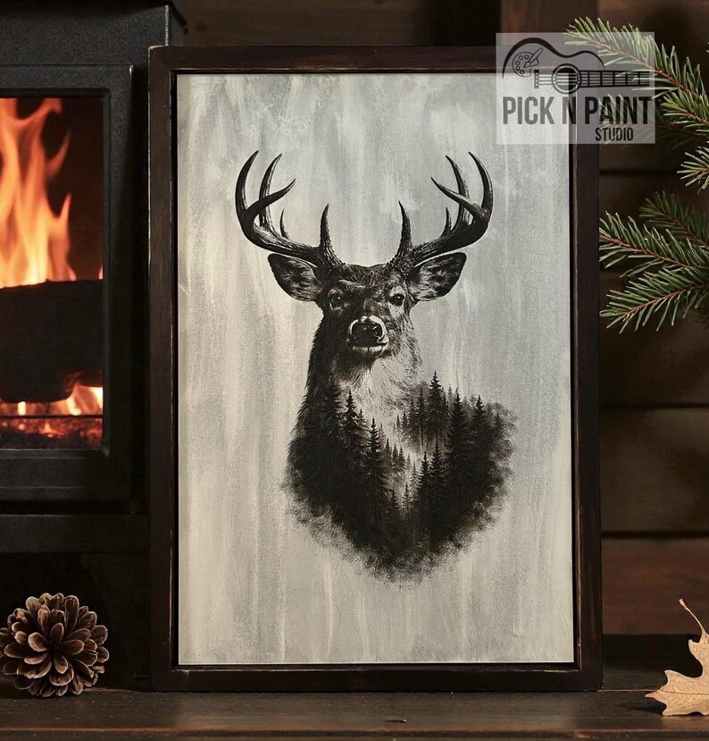 Buck Deer Sign, Laser Engraved Deer Wood Sign , Hunters Sign, Hunter ...