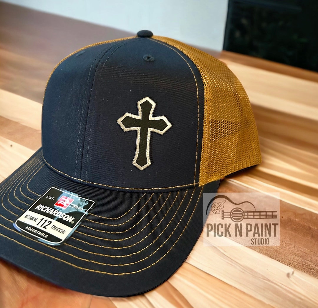 Cross Richardson 112 Leather Patch Hat, Cross Richardson Hat, Christian ...