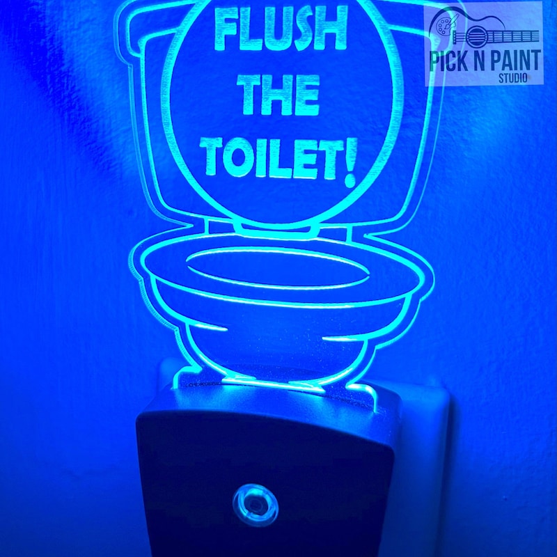 Flush the Toilet Sign - Etsy