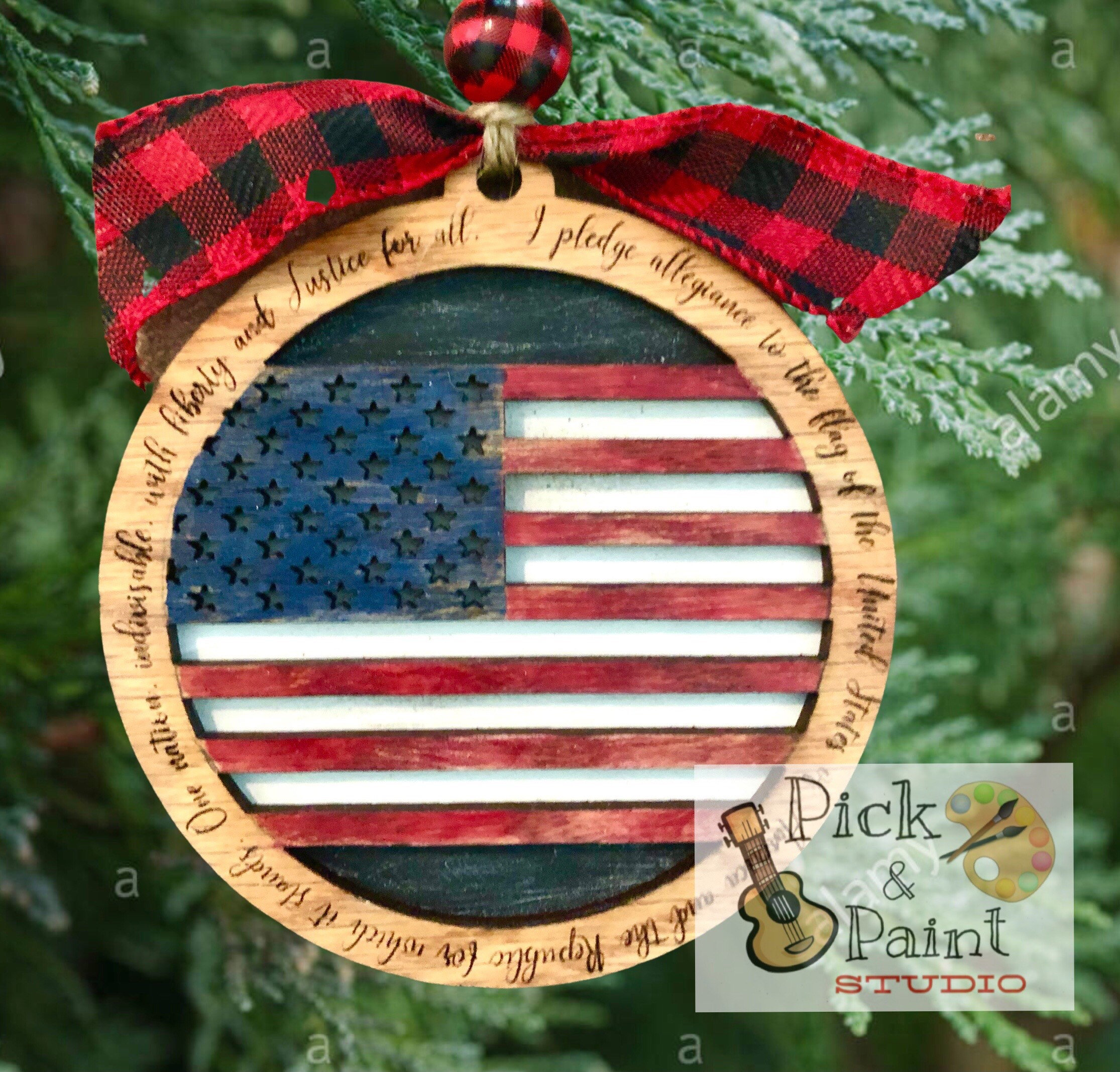 Pledge Allegiance Flag Ornament, Car Mirror Flag, USA Flag Gift ...