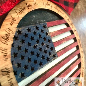 Pledge Allegiance Flag Ornament, Car Mirror Flag, USA Flag Gift ...