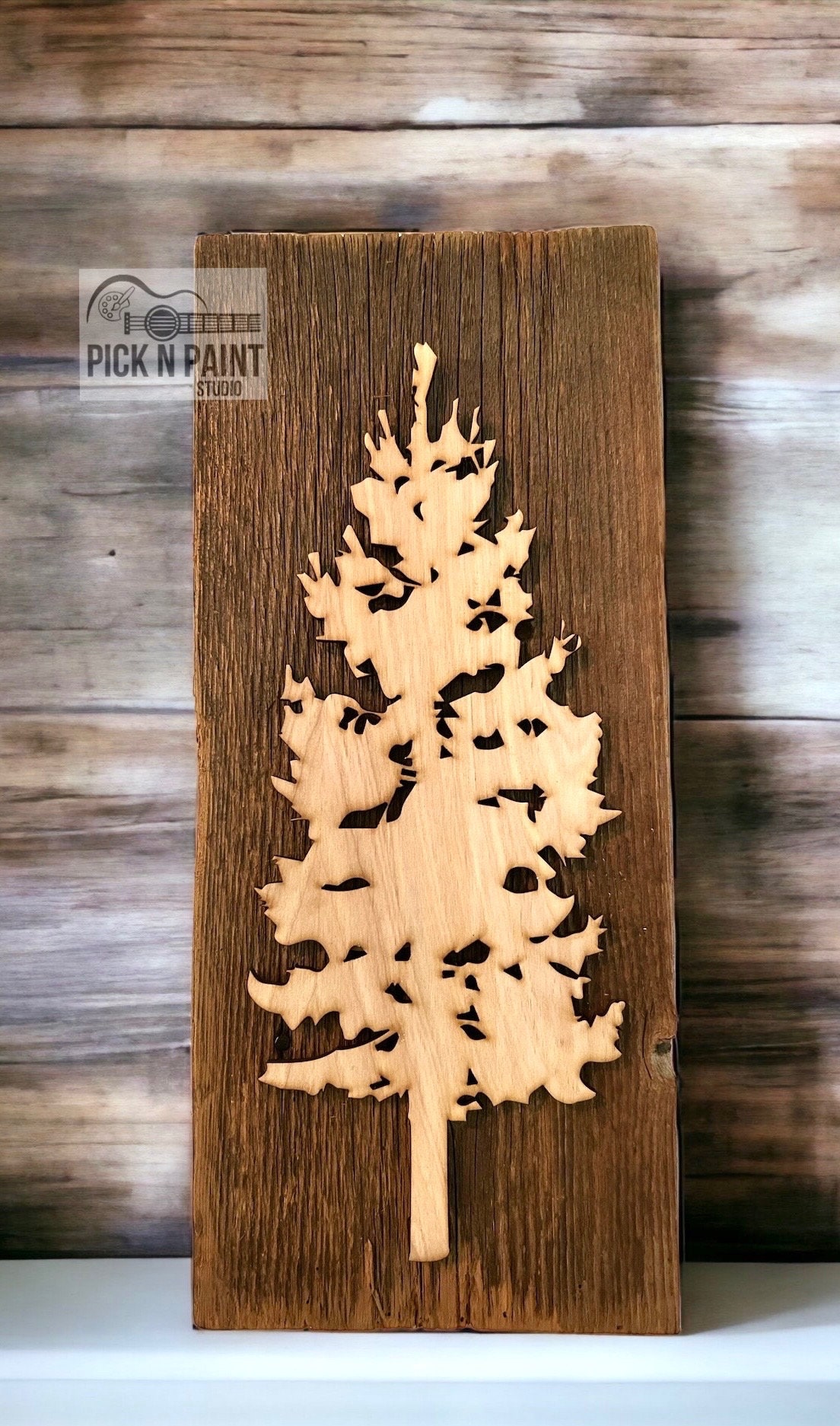 Pine Tree Sign Handmade Tree Sign Barn Wood Sign Barn Wood - Etsy