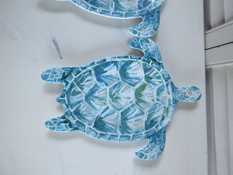 Sigrid Olsen Melamine Sea Turtle Appetizer Plates Set of 2 - Etsy