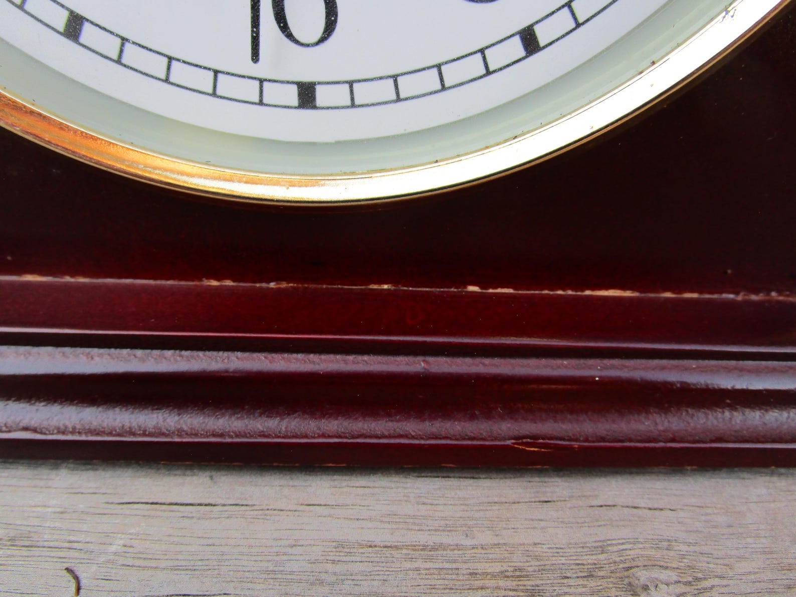 Vintage Ingraham Quartz Desk Clock Dark Walnut Toastmaster 1998 - Etsy