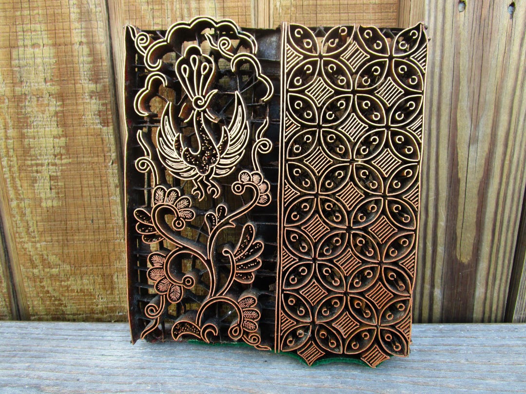 RARE Antique Vintage Handmade Copper Indonesia Batik TJAP Stamp Chop ...