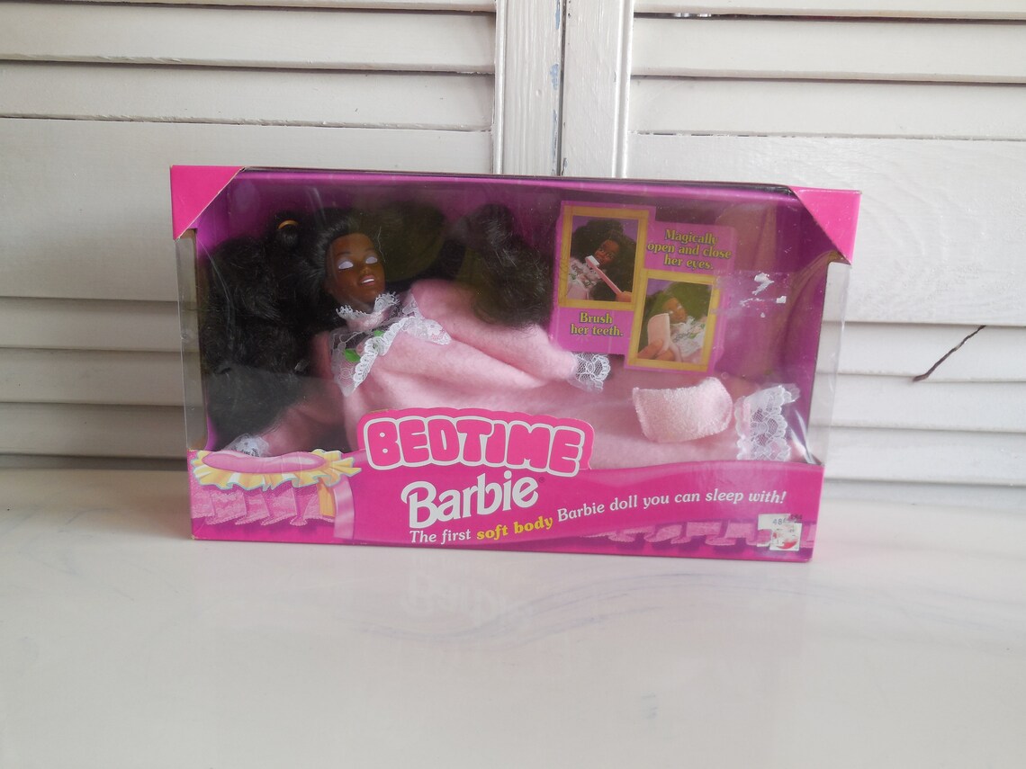 Bedtime Soft Body Barbie Doll 1993 Mattel African American - Etsy
