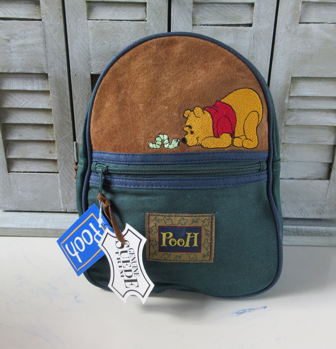 Vintage Disney Winnie the Pooh Mini Backpack Embroidered Pooh and ...