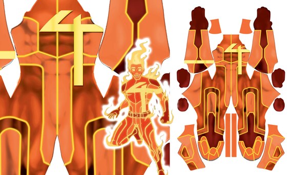 Human Torch Pattern | Etsy