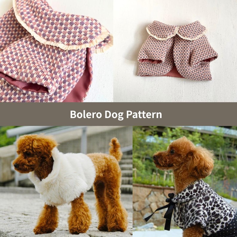 Dog Bolero PDF Pattern | Small Dog Clothes, S/M (video Tutorial) - Etsy