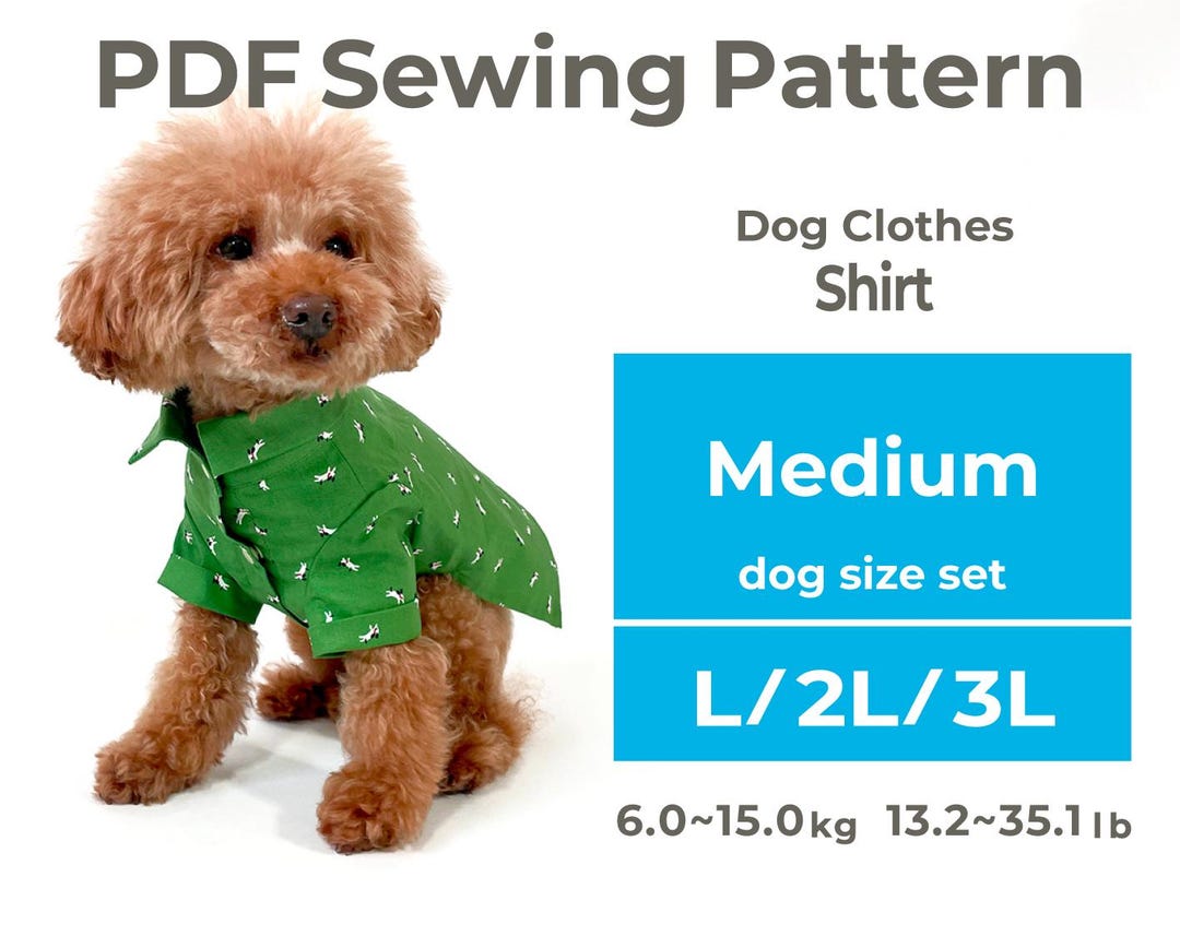 Western Style Dog SHIRT Pattern & Instruction PDF With Movie Mediumsize ...