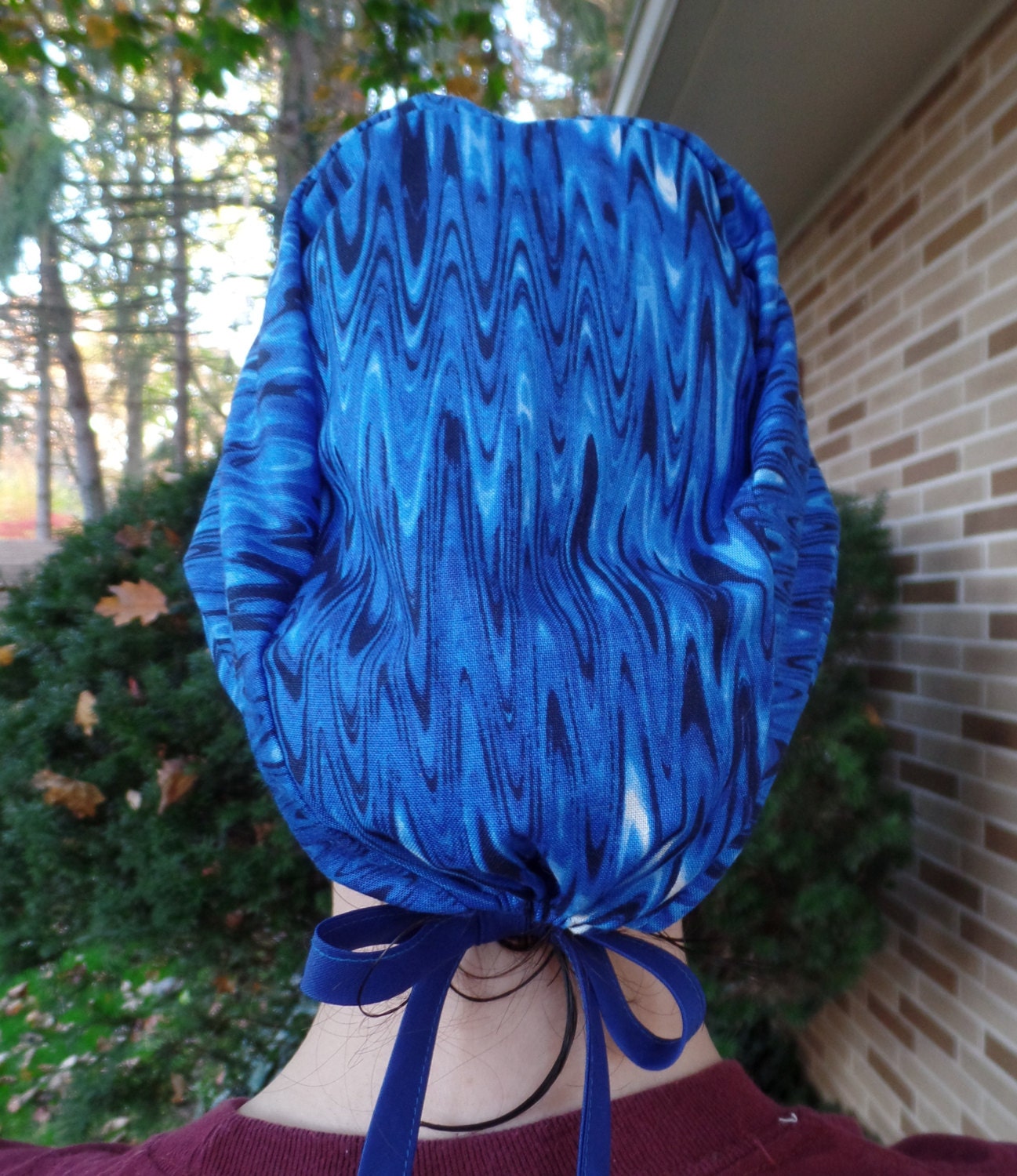 Royal Blue Scrub Hat,Cobalt Blue Scrub Cap, Ice Royal Navy and Black ...