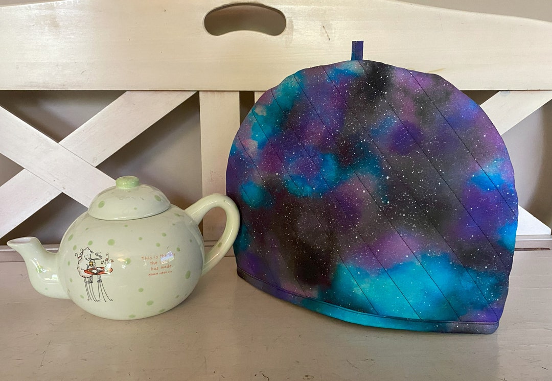 Star Gazer Tea Cozy, Blue Background Night Sky Stars Teapot Cozy ...