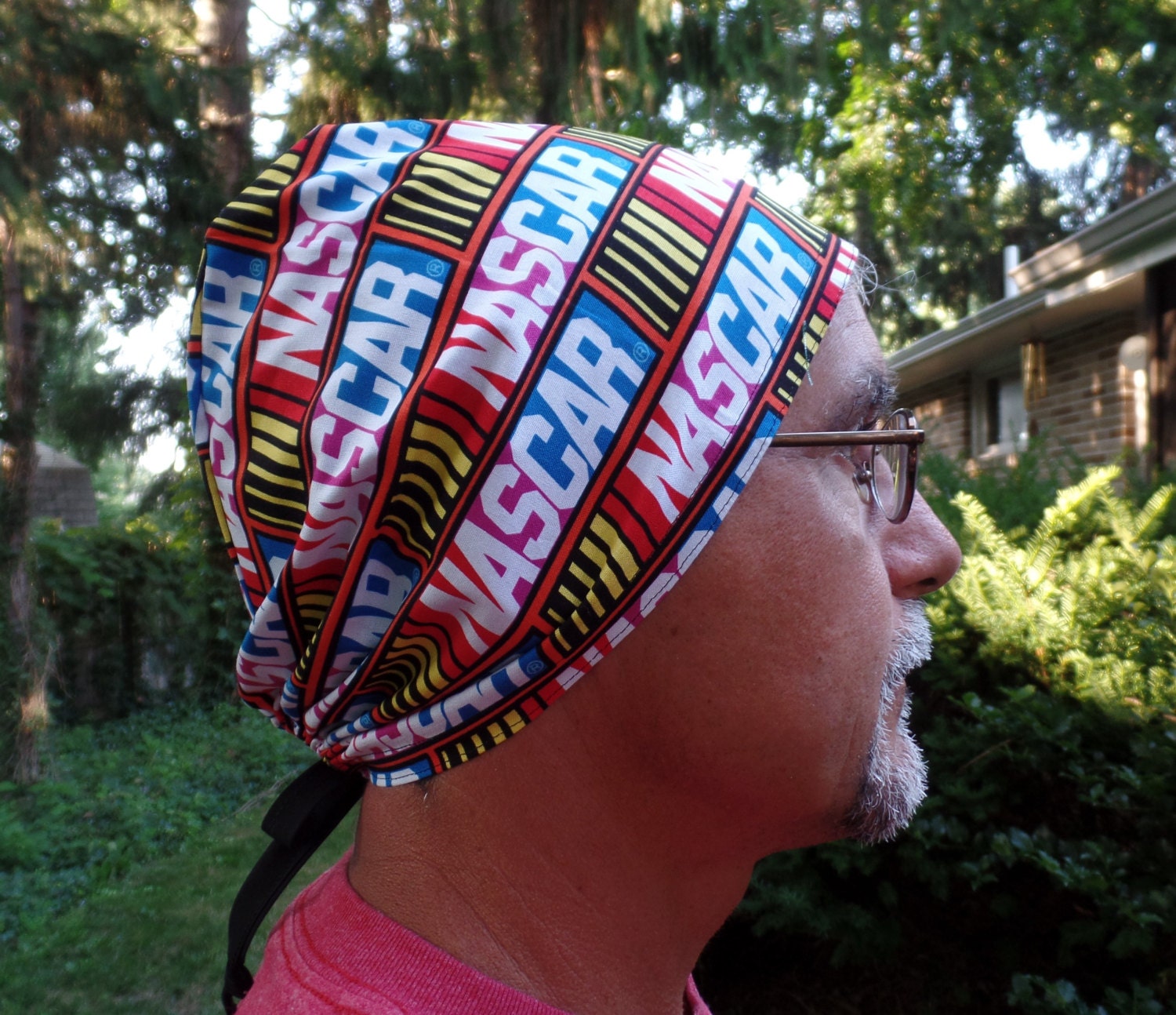 Scrub Hat made with NASCAR Fabric, Surgical Scrub Hat, NASCAR Scrub Cap ...