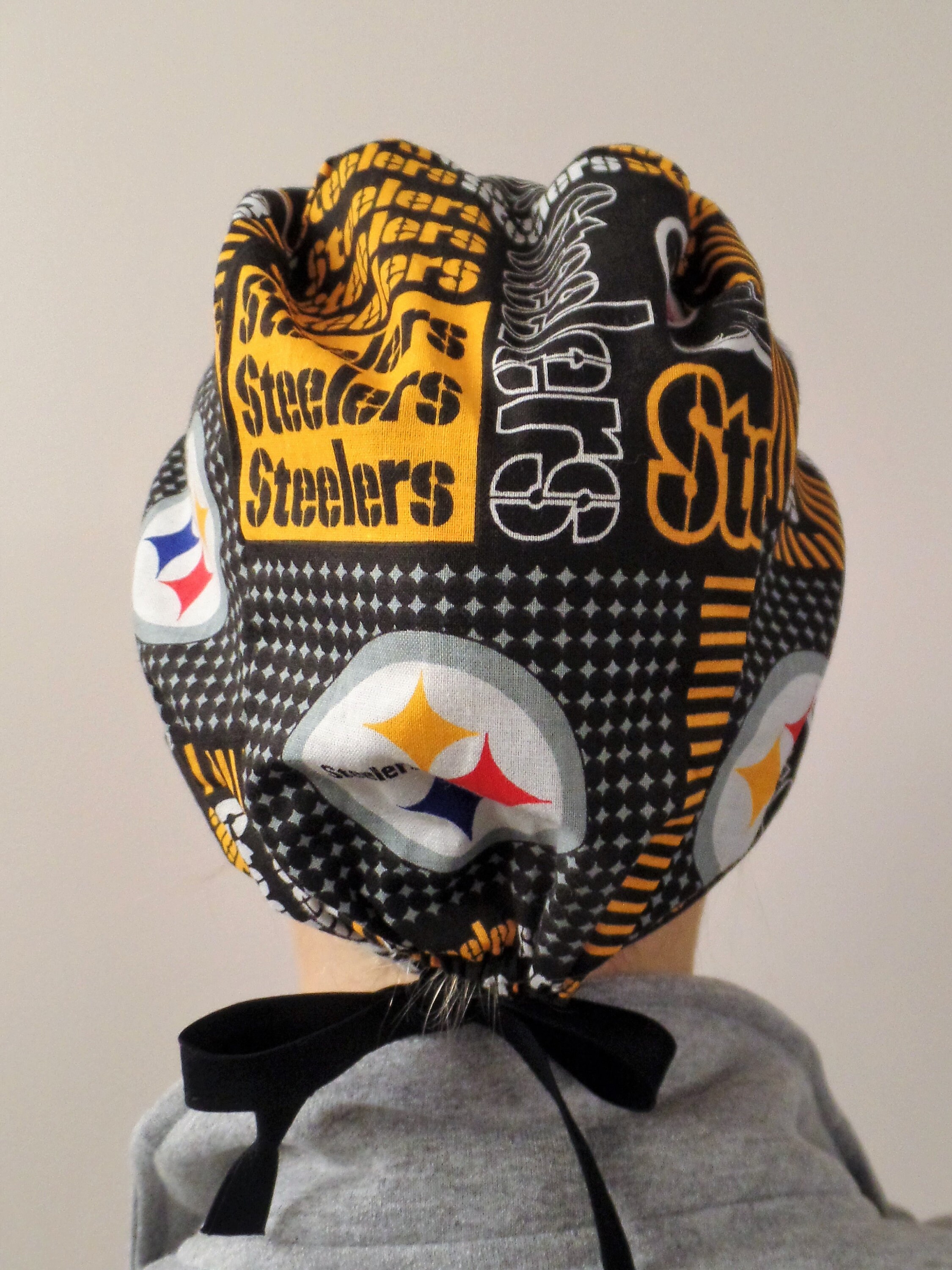 Scrub Hat made from Pittsburgh Steelers NFL Football Fabric Surgical ...