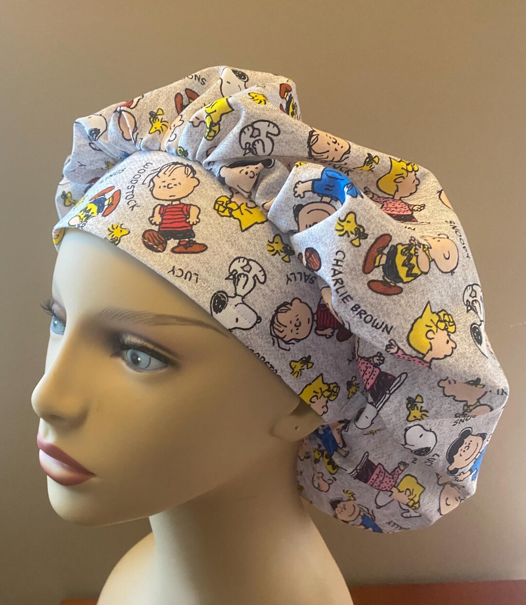 Peanuts Bouffant Scrub, Peanuts Bouffant Scrub Hat, Bouffant, Peanuts ...