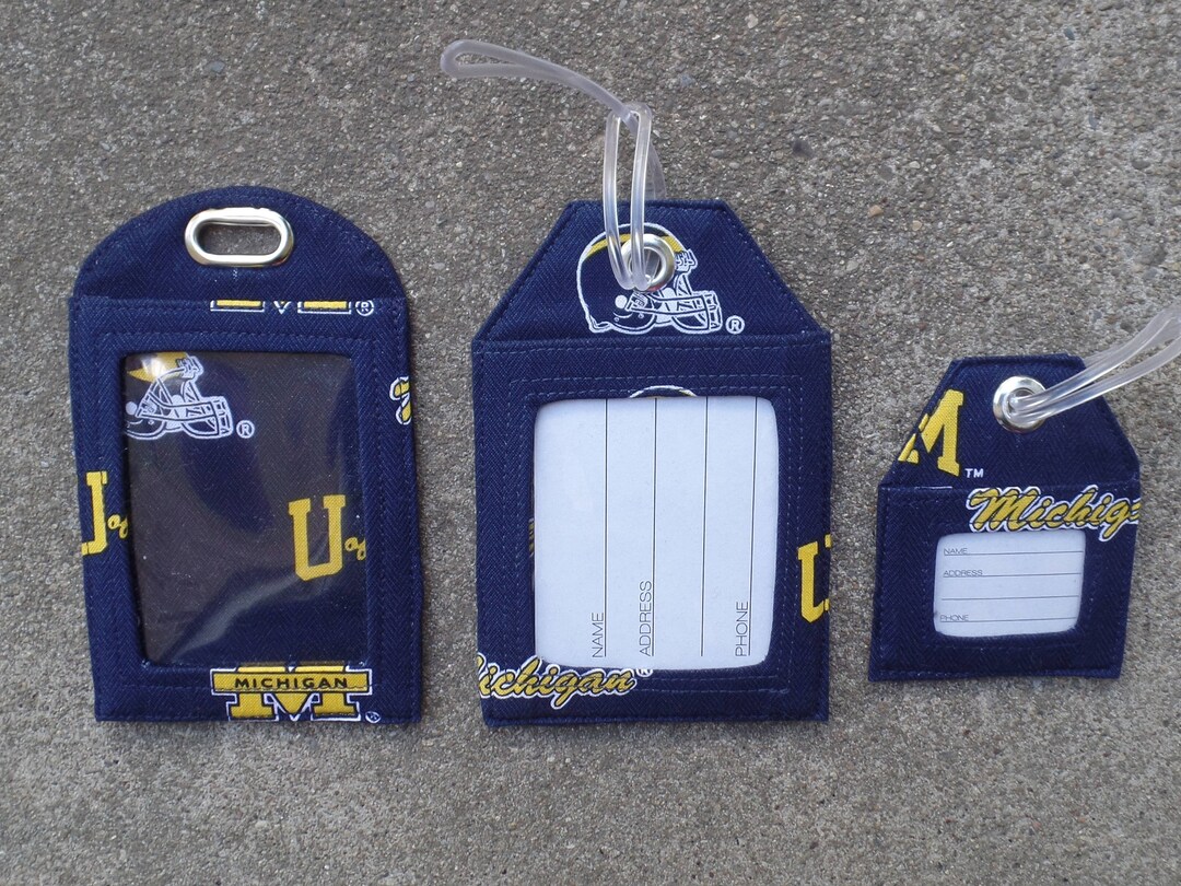 Work ID Badge Holder Protector Luggage Bag Identification Tags Made ...