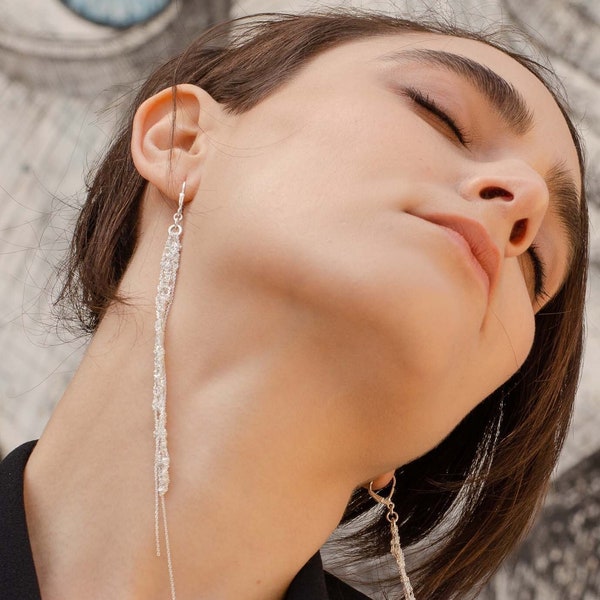 Extra Long Earrings - Etsy