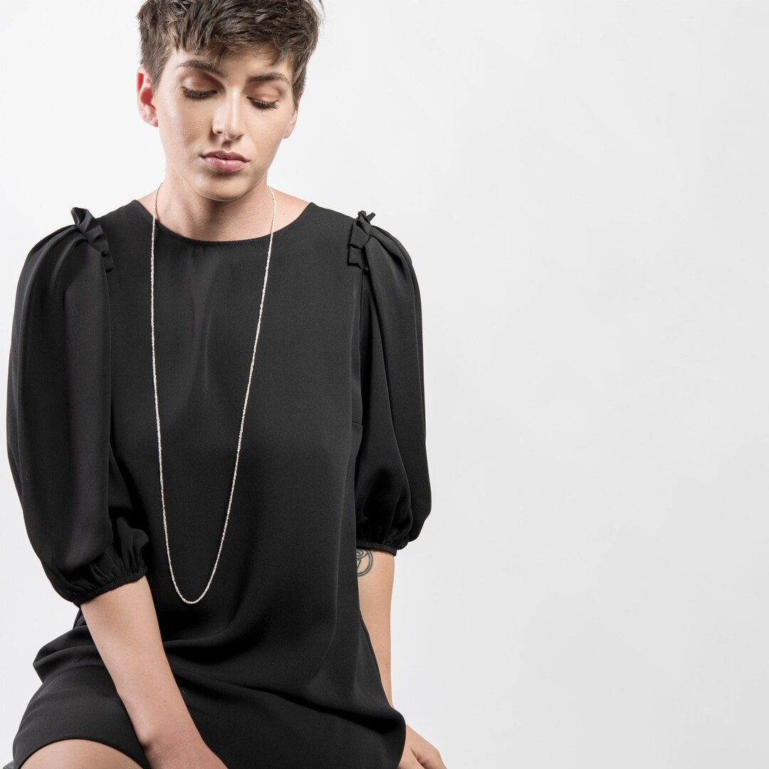 925 Sterling Silver Sparkly Handmade Extra Long Necklace for Women ...