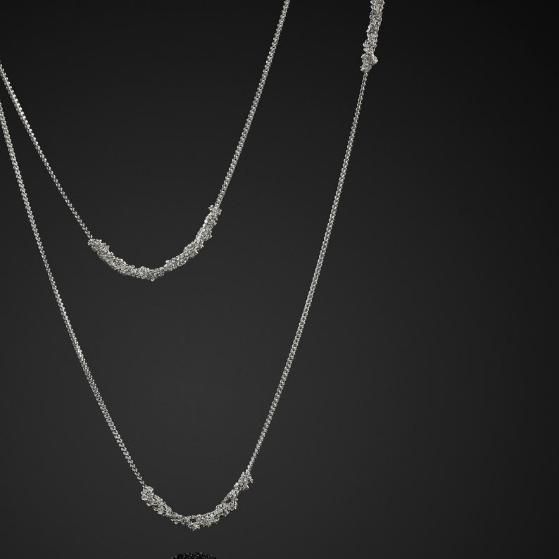 Extra Long Wedding Necklace for Bride Sterling Silver - Etsy