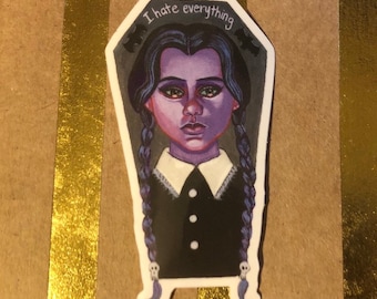 Wednesday Addams Sticker - Etsy