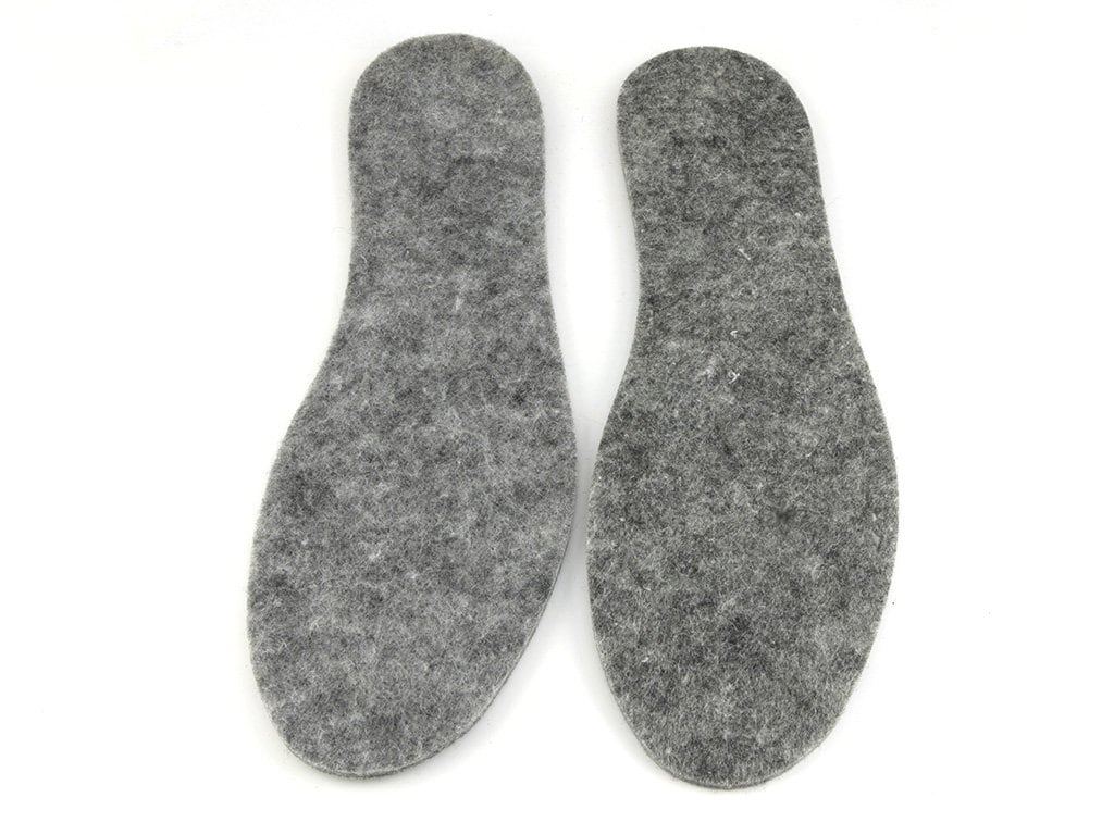 Natural Wool Shoe Felt Insoles Universal Size Inserts Warm Boots ...