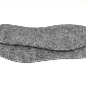 Natural Wool Shoe Felt Insoles Universal Size Inserts Warm Boots ...