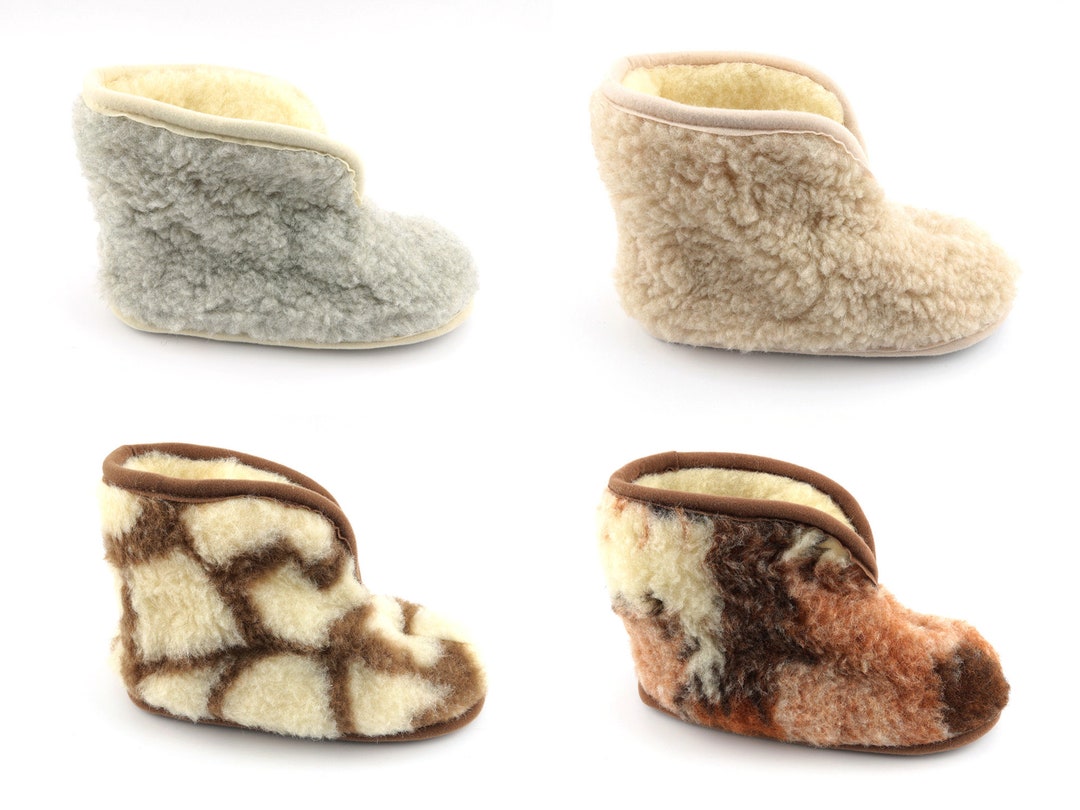 High Ankle Wool Boots Booties Slippers Women Ladies Multiple Colors ...